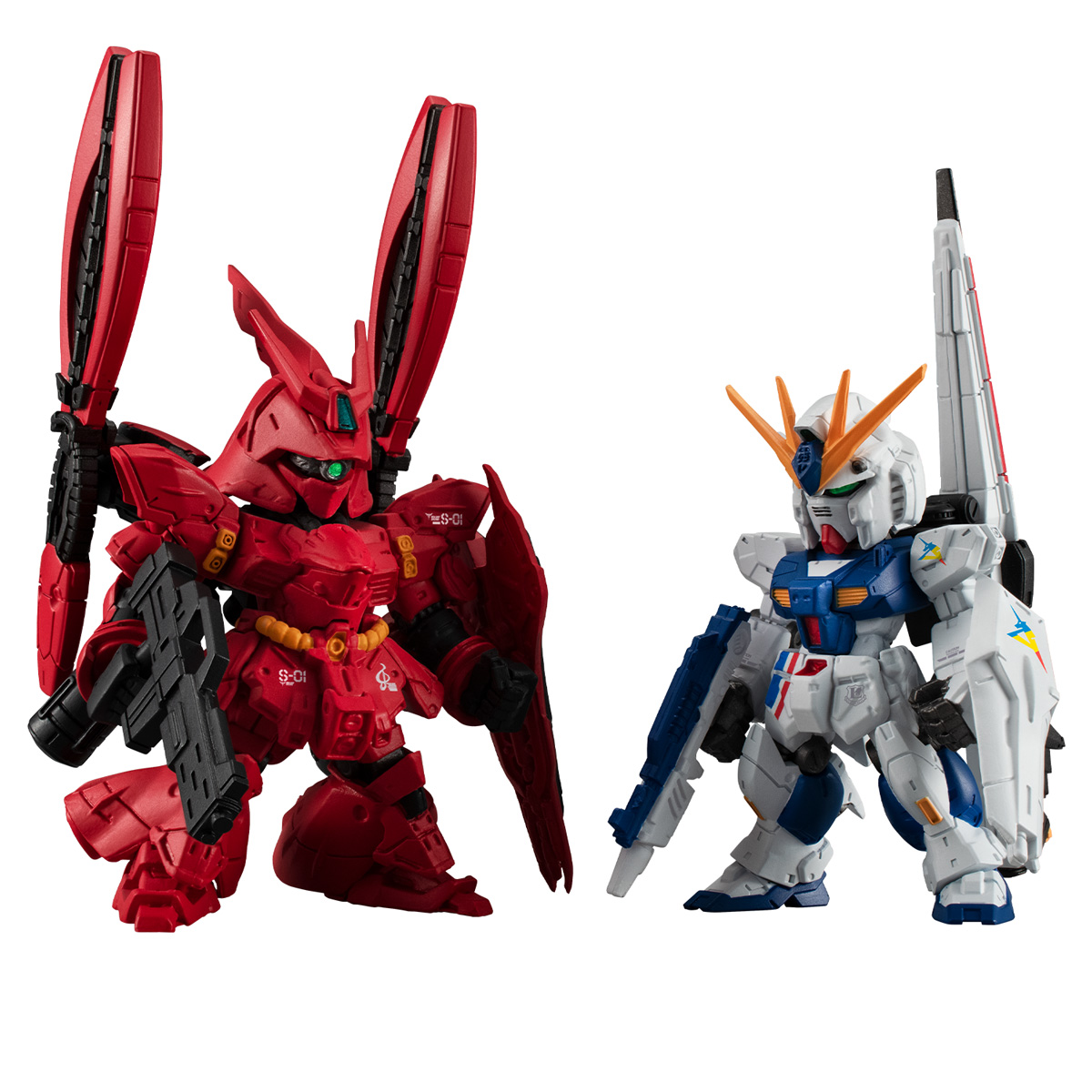 FW Gundam Converge Core RX-93ff ν Gundam & MSN-04FF Sazabi Set ...
